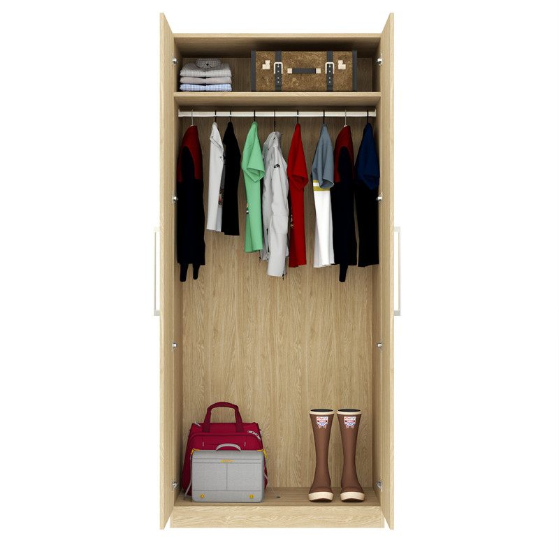 Parma Graphite 2 Door 2 Mirrored Door Wardrobe | Flat Pack Bedroom ...