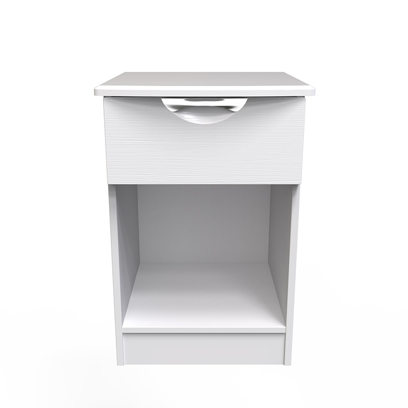 Florence 1 Drawer Open Bedside Cabinet | Ready Assembled Bedroom ...