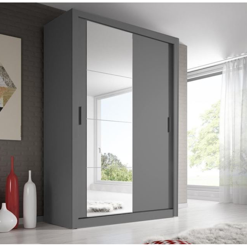 Alaska Grey 150cm Sliding Wardrobe