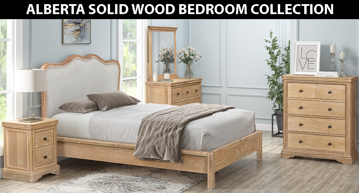 Alberta Bedroom Furniture | Solid Wood Bedroom Furniture | Quick Delivery