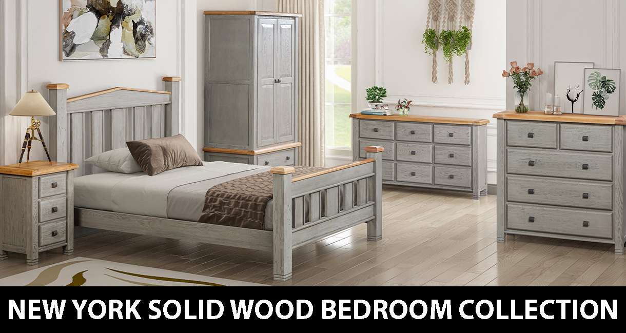 New York Bedroom Furniture | Solid Wood Bedroom Furniture | Quick Delivery