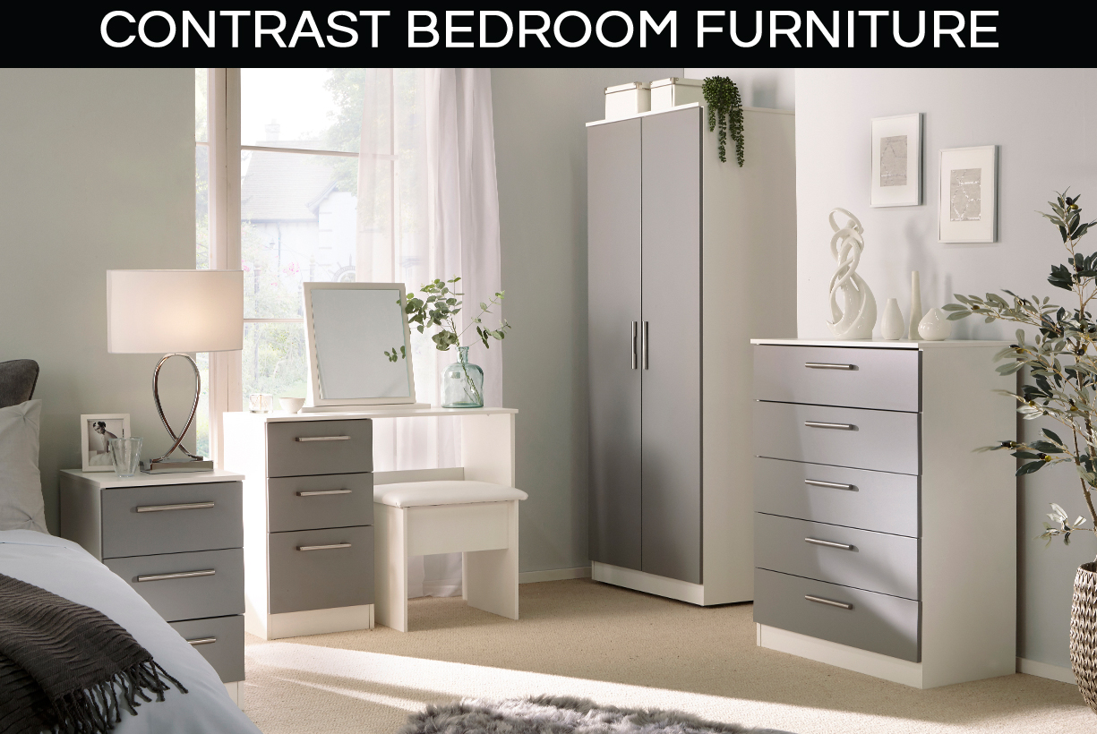 Contrast Bedroom Furniture | Ready Assembled | UK Delivery