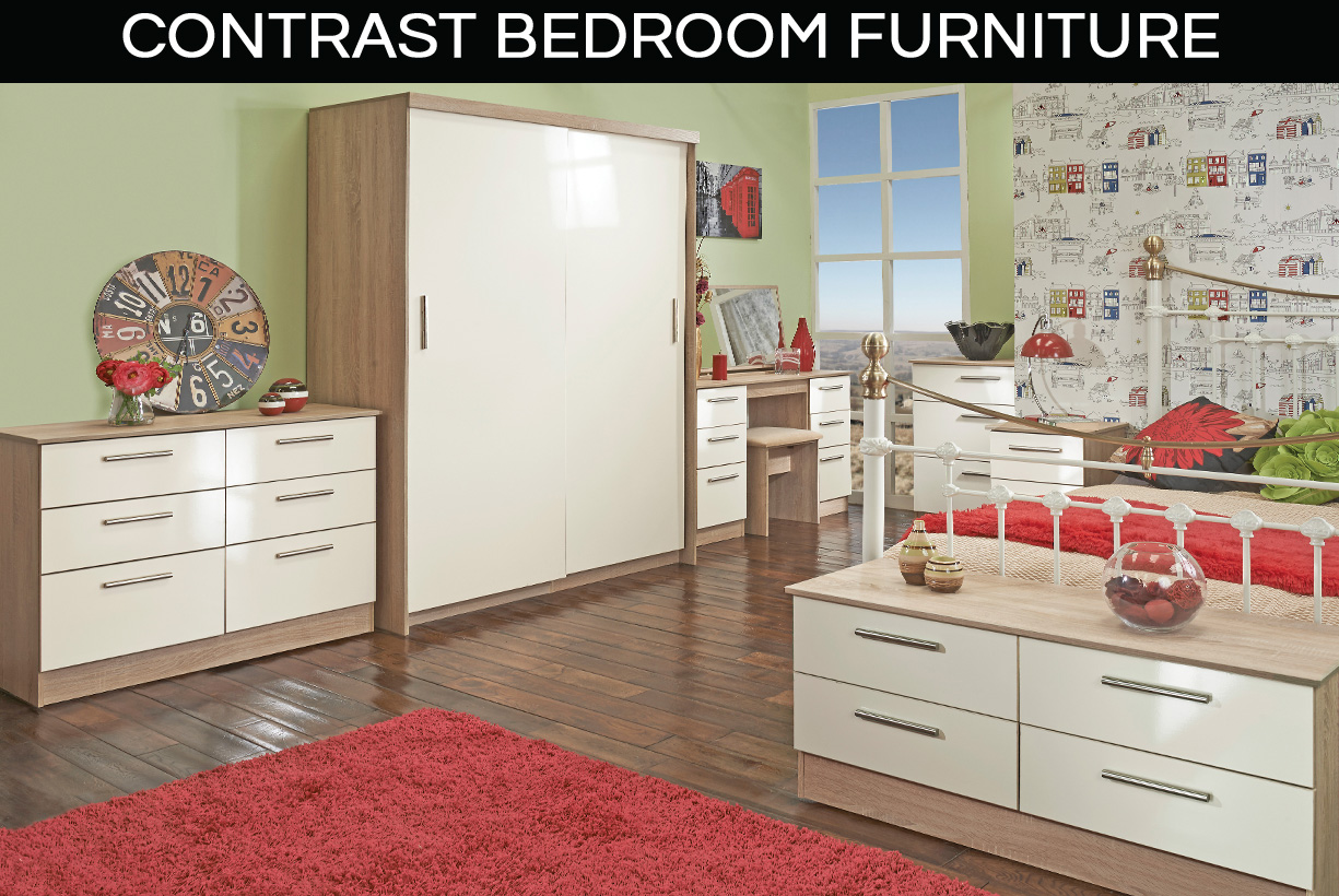 Contrast Bedroom Furniture | Ready Assembled | UK Delivery