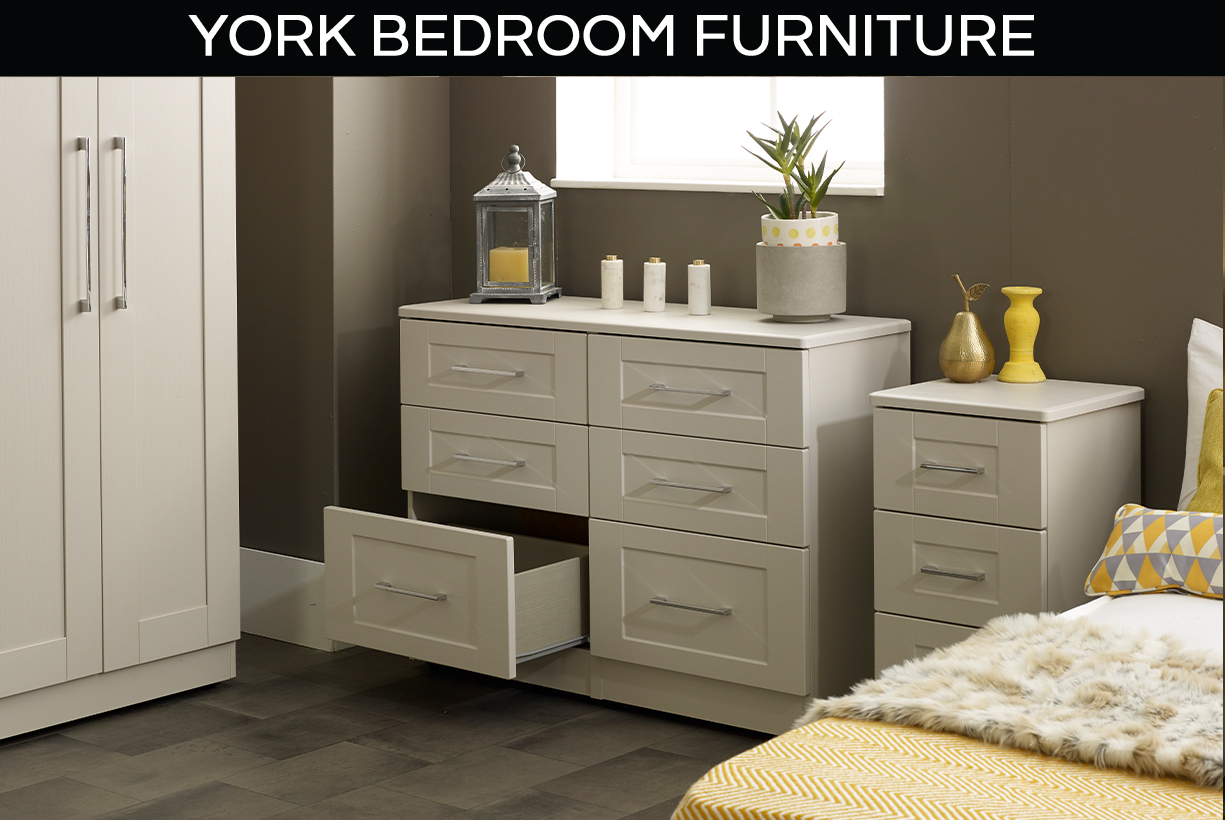 York Bedroom Furniture | Ready Assembled | 10% Deposit