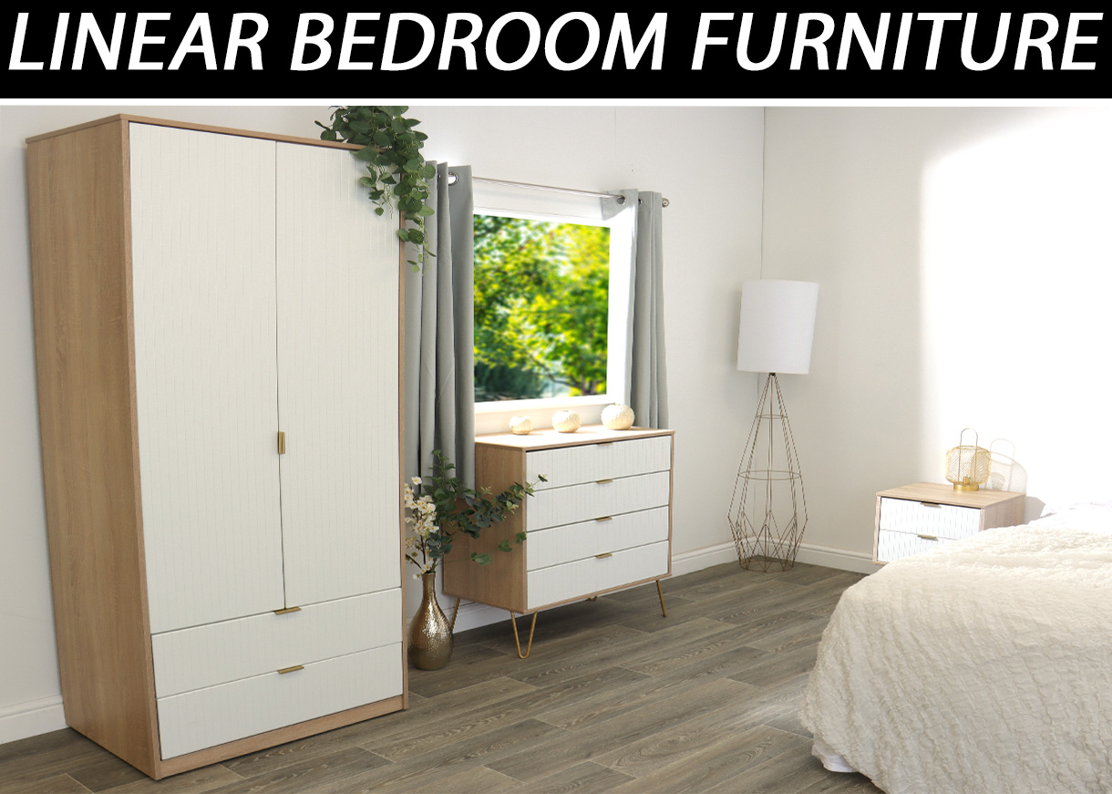 Linear Bedroom Furniture | Ready Assembled | UK Delivery